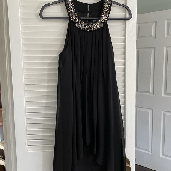 Vince Camuto | Dresses | Vince Camuto Rhinestone Beaded Black Dress ...